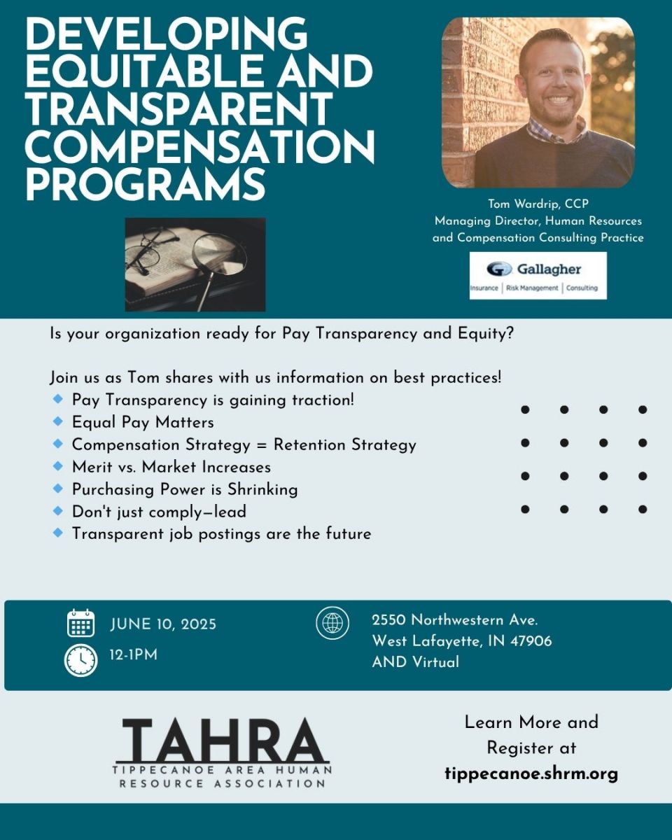 2025.06 - June 2025 - TAHRA Meeting (Event) | Tippecanoe Area Human Resource Association